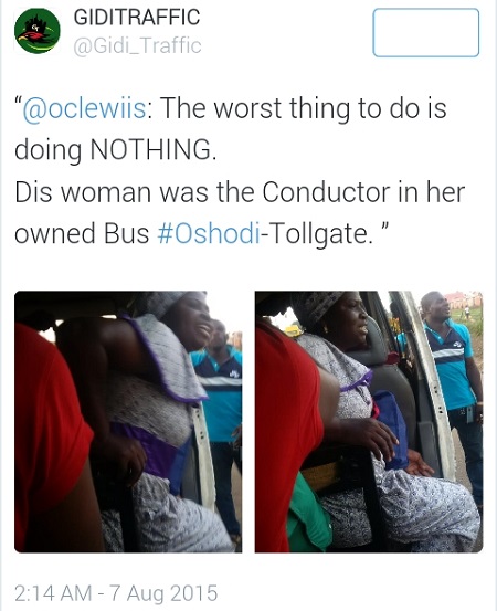 See Photos of a Lagos Female Bus Conductor