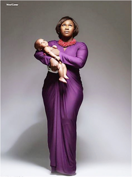 See More Adorable Photos as Actress Uche Jombo Unveils Baby Boy