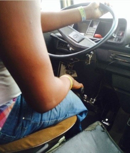 Amazing! Meet the First Lagos Commercial Bus Driver Without Legs (Photos)