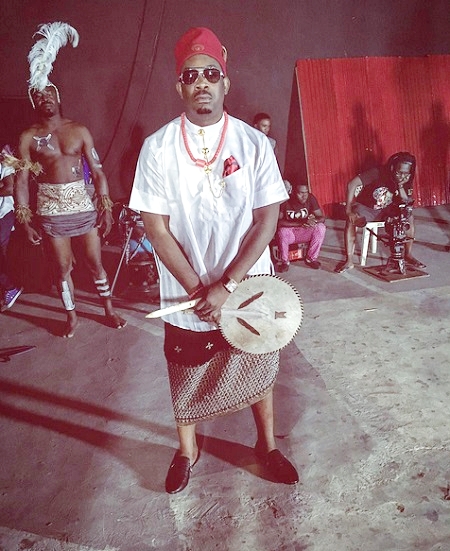 See Don Jazzy & Timaya in Native Attires for New Video Shoot (Photos)