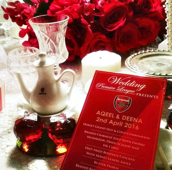 Die-Hard Arsenal Couple Celebrate a Superb Gunners-themed Wedding in ...