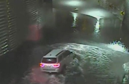 How Sad! Footage Shows Moment Woman Drives to Her Death in Flood Waters ...