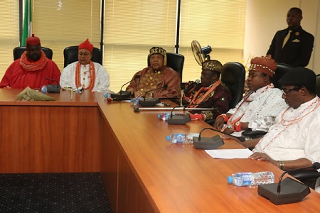See Photos of Niger Delta Monarchs Who Met with FG Today in Abuja