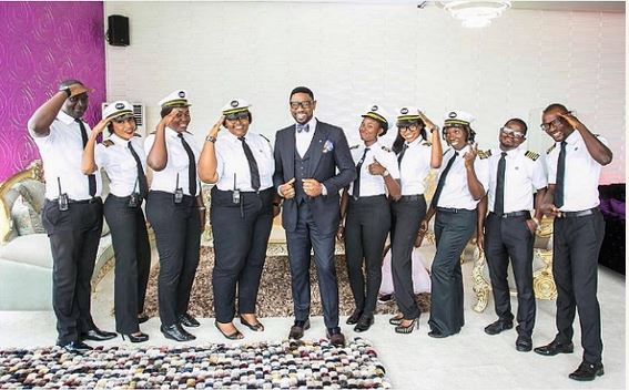 Super Rich COZA Pastor Showcases His Private Jet Crew in Exotic Photos