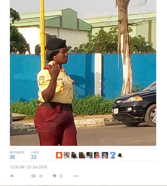 Is This the Most Beautiful Female LASTMA Official? (Photo)