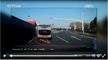 Miracle! Toddler Falls off Fast-Moving Vehicle Unhurt (Photo+Video)
