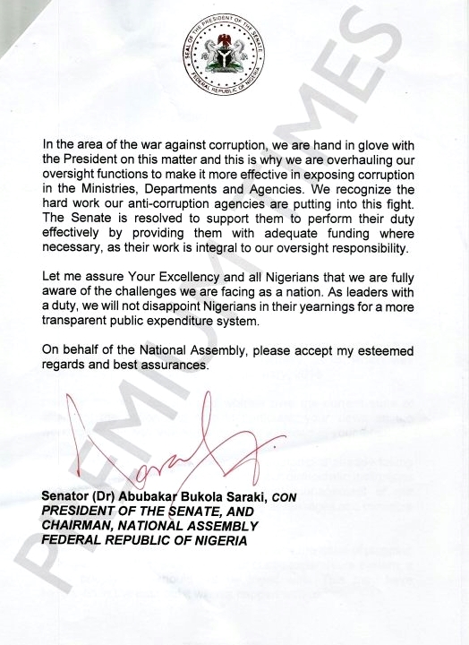 Bukola Saraki Finally Replies Obasanjo - Check Out the Contents of the ...