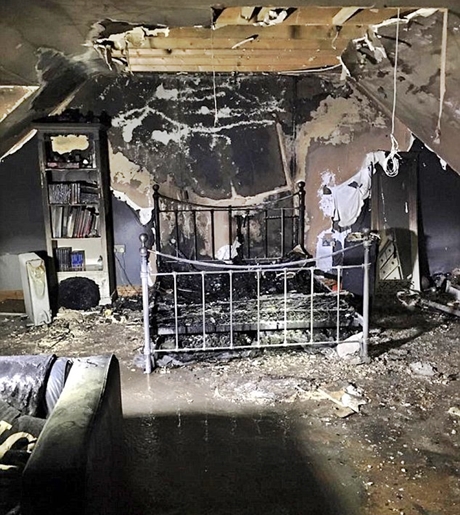 See How a Teenage Girl's Bedroom was Destroyed by Fire After Charging ...
