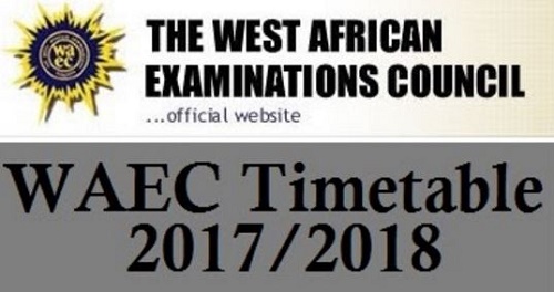 WAEC Releases Timetable For May/June 2017 Examinations... See Details