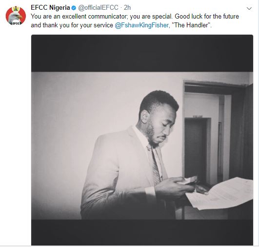 Finally! EFCC Reveals the Man Behind Their Witty Tweets (Photo)