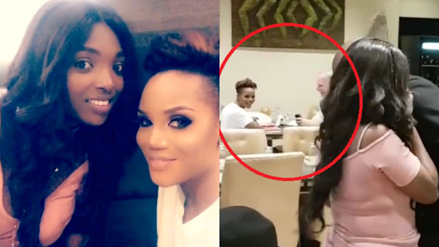 Maheeda and Husband Spotted in 2Face and Annie's Surprise Anniversary Video