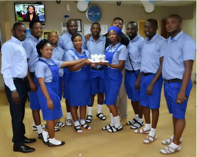 Stanbic IBTC Bank Staff In School Uniforms to Mark Customer Service ...