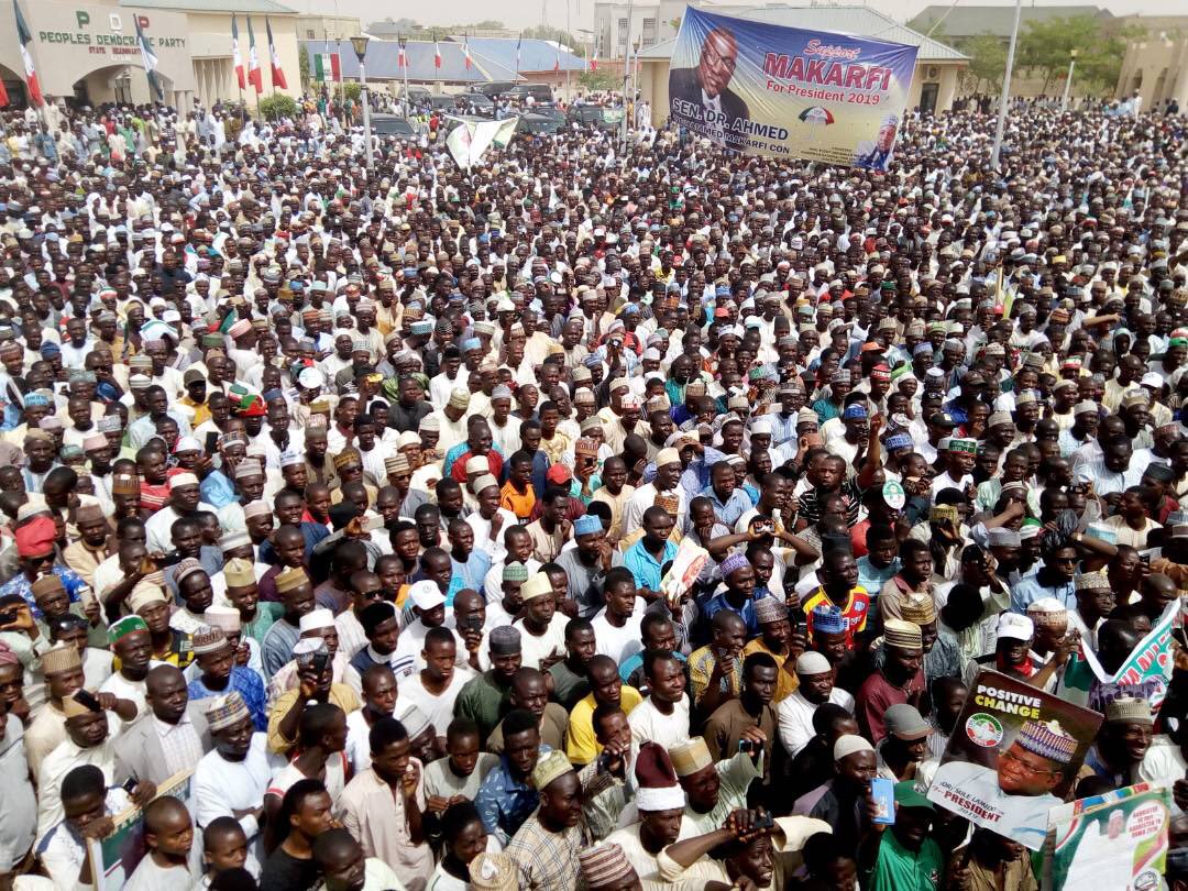 Massive Crowd Of Supporters Attend PDP Mega Rally Held in President ...