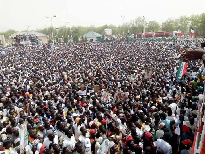 Massive Crowd Of Supporters Attend PDP Mega Rally Held in President ...
