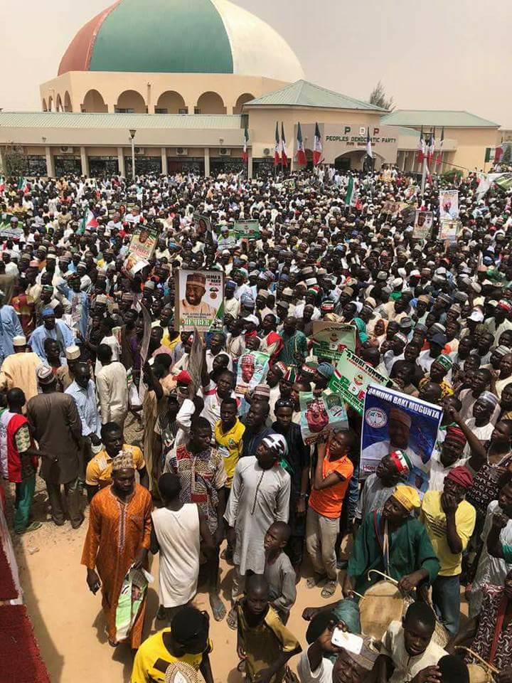 Massive Crowd Of Supporters Attend PDP Mega Rally Held in President ...