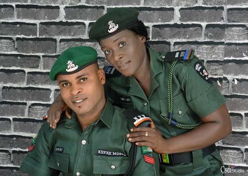 Nigerian Police Couple Stun In Their Lovely Pre-wedding Photos