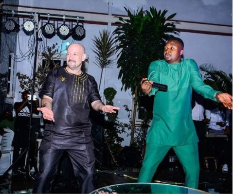 E-money, Kcee And Their Mother Pictured Together At E-Money's 36th Birthday