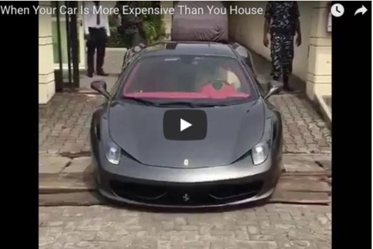 See What A Rich Nigerian Man Driving Ferrari Passes Through Everyday ...