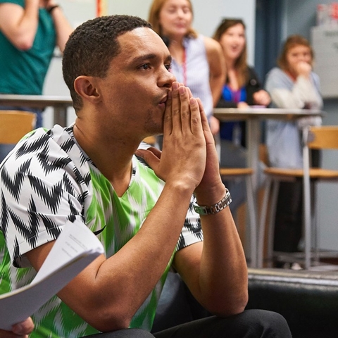 Roller-coaster Of Emotions: Photos Of Trevor Noah Supporting Super ...
