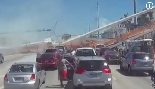 Horrific Video Reveals Shocking Moment Florida Bridge Collapsed In ...