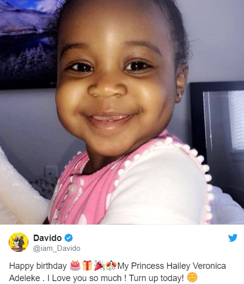 Davido Throws 1st Birthday Party For His 2nd Daughter, Hailey In ...
