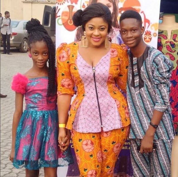 Curvy Actress, Omo Butty Poses With Her Grown Up Children