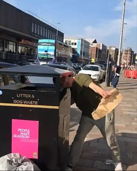 Viral Photos Of Man Who Got His Head Stuck Inside A Bin After 'Looking ...