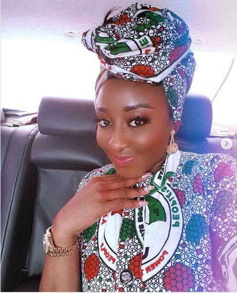 Ini Edo Slays In PDP Customized Ankara Outfit (Photos)