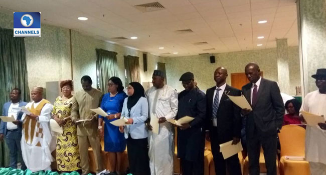 After 2-Year Delay, Ngige Finally Inaugurates New NSITF Board (Photo)