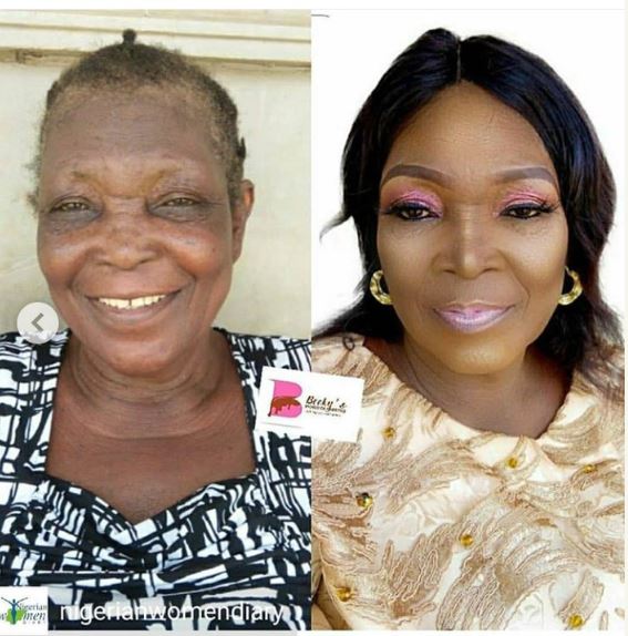 Makeup Artist Beautifully Transforms A Grandma To A Slay Mama