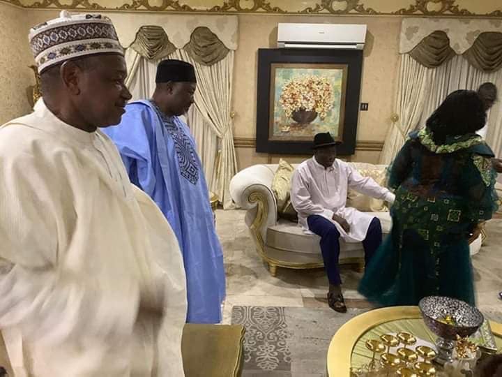 Photos Of Ex-President Goodluck Jonathan And Wife Hosting APC Governors ...