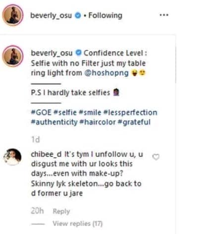 Nigerians Slam Beverly Osu After She Shared Cleavage-baring Photos