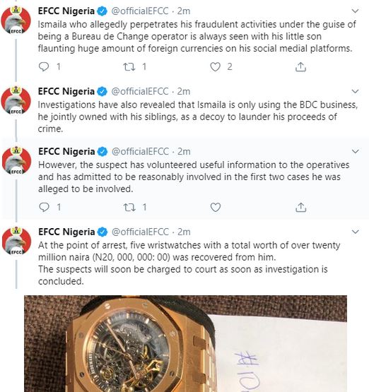 Mompha Was Arrested At Abuja Airport With N20m Wristwatches - EFCC ...