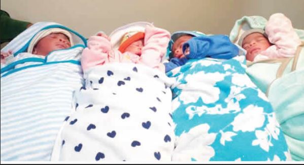 Miracle As 41-Year-Old Woman Gives Birth To Quadruplets 5 Years After ...