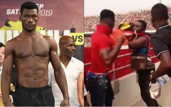 Ghanaian Boxer, Patrick Allotey Beats Up Spectator During A Football ...