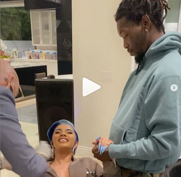 Cardi B In Severe Pains As She Gets More Piercings Under Her Lips And ...