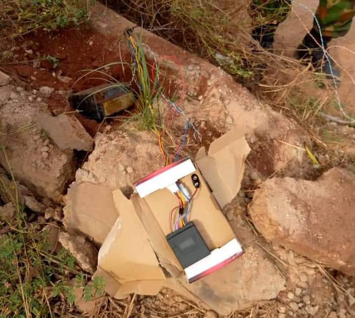 Army Recovers IEDs Planted By IPOB/ESN On Orlu-Owerri Road In Imo (Photo)