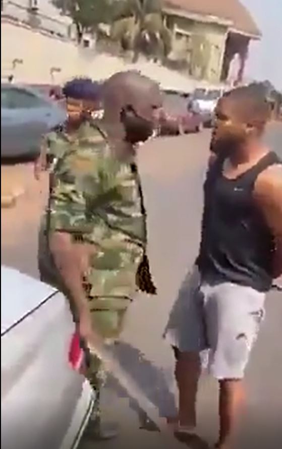 Nigerian Soldier Slaps Footballer, Brings Out Cutlass After Being ...