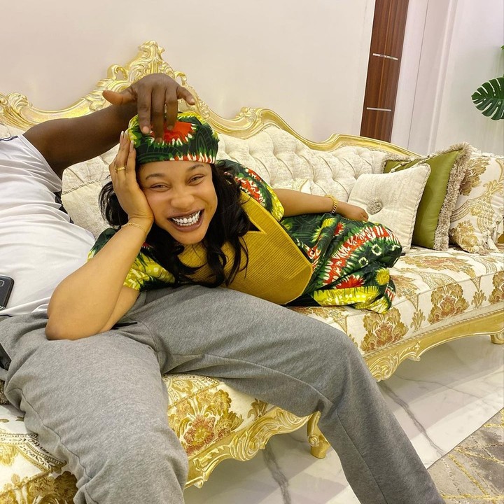 Tonto Dikeh All Smiles As She Gushes Over Her New Lover (Photos)
