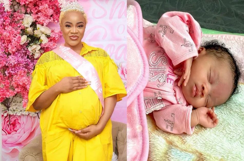 Uche Ogbodo Shows Off Her Baby’s Face
