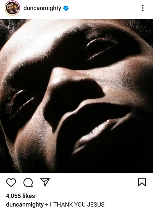 'Thank You Jesus' - Duncan Mighty Celebrates His 38th Birthday Today