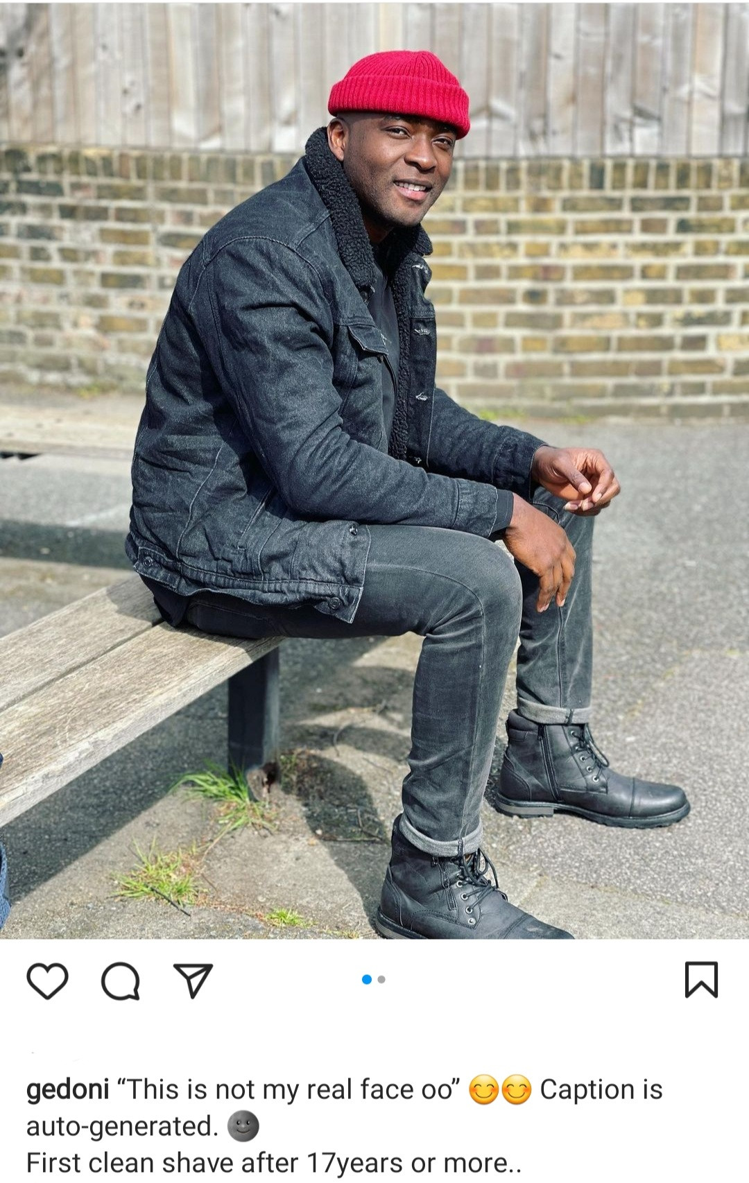 Gedoni Looks Unrecognisable In New Photos After Getting Clean Shave For First Time in 17 Years