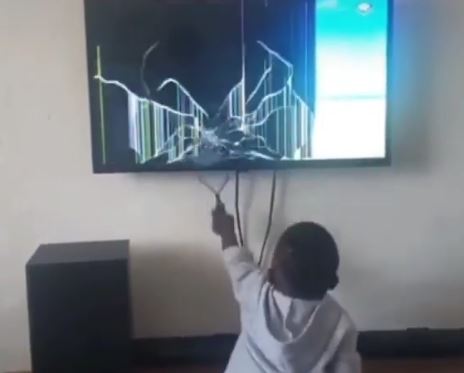 Viral Video Of Young Boy Smashing A Plasma TV