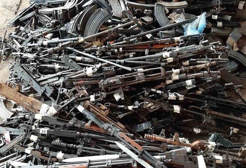 Nigeria Arms Control Centre Handed 3,000 Weapons Recovered In Niger Delta