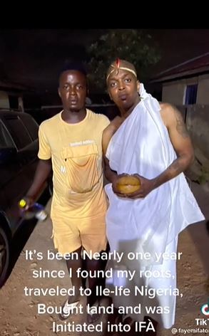 Nigerian-American Shares Slideshow Of How He Got Initiated Into Ifa ...