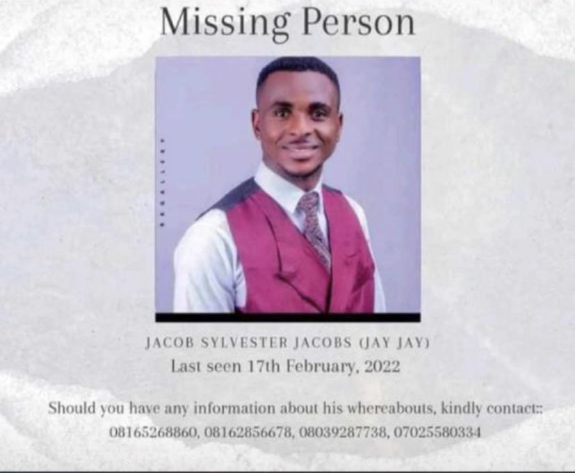 Young Man Goes Missing, Have You Seen Him? (Photos)