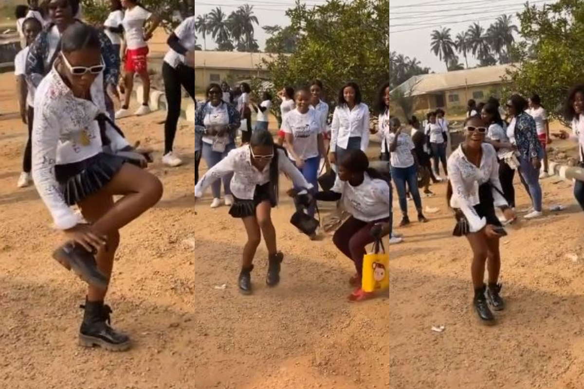 Lady Shows Off Impressive Legwork Skills As She Dances To Celebrate Her ...