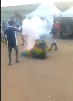 Video of Anambra Masquerade Burnt To Death During Cultural Festival