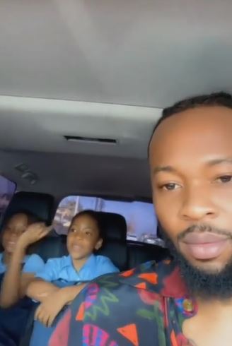 Adorable Video Of Singer Flavour And His Daughters