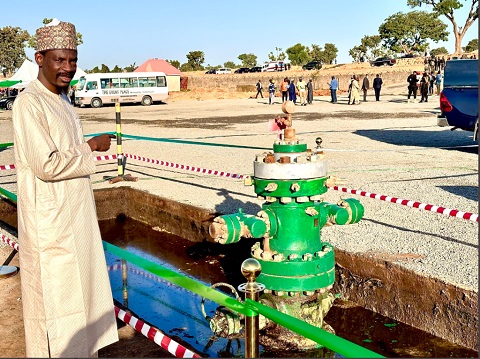 Buhari Supervises First Oil Drilling In Northern Nigeria (Photos)